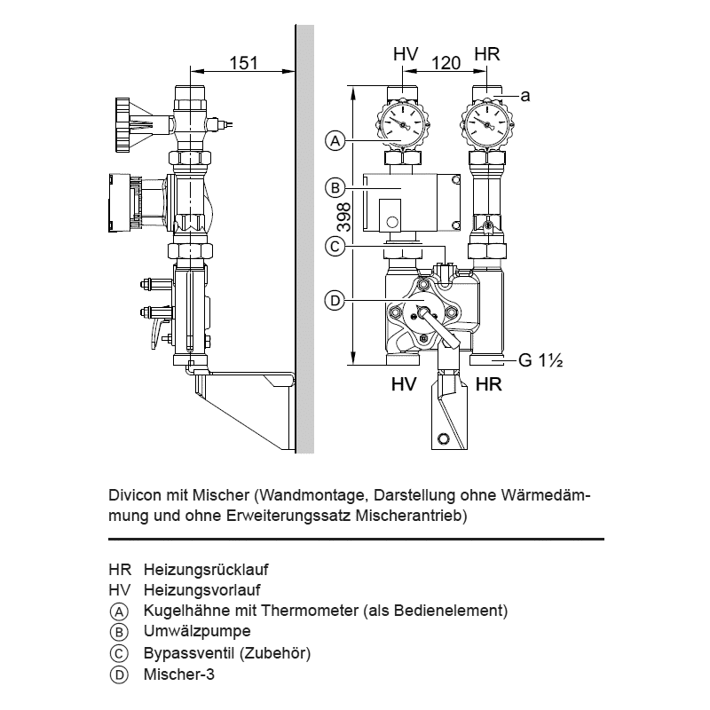 Viessmann Divicon Heizkreis-Verteilung mit Mischer-3 als Bausatz ...
